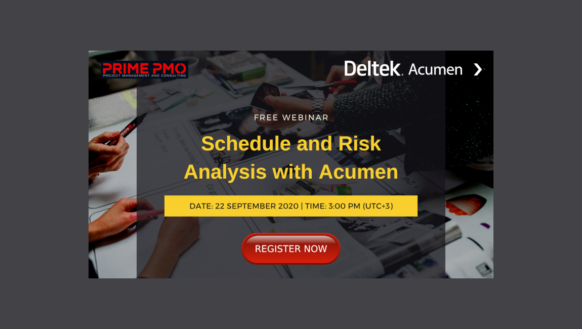 Schedule and Risk Analysis with Acumen - Prime PMO